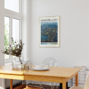 Central Park Poster, Central Park Print, Central Park Art, Central Park ...