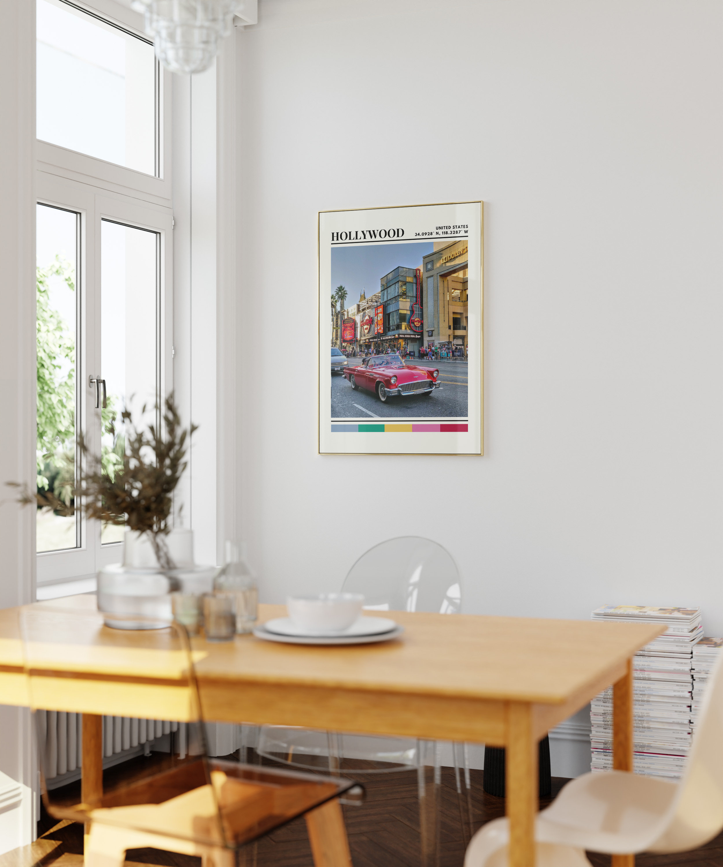 Hollywood Poster, Hollywood Print, Hollywood Art, Hollywood Travel ...