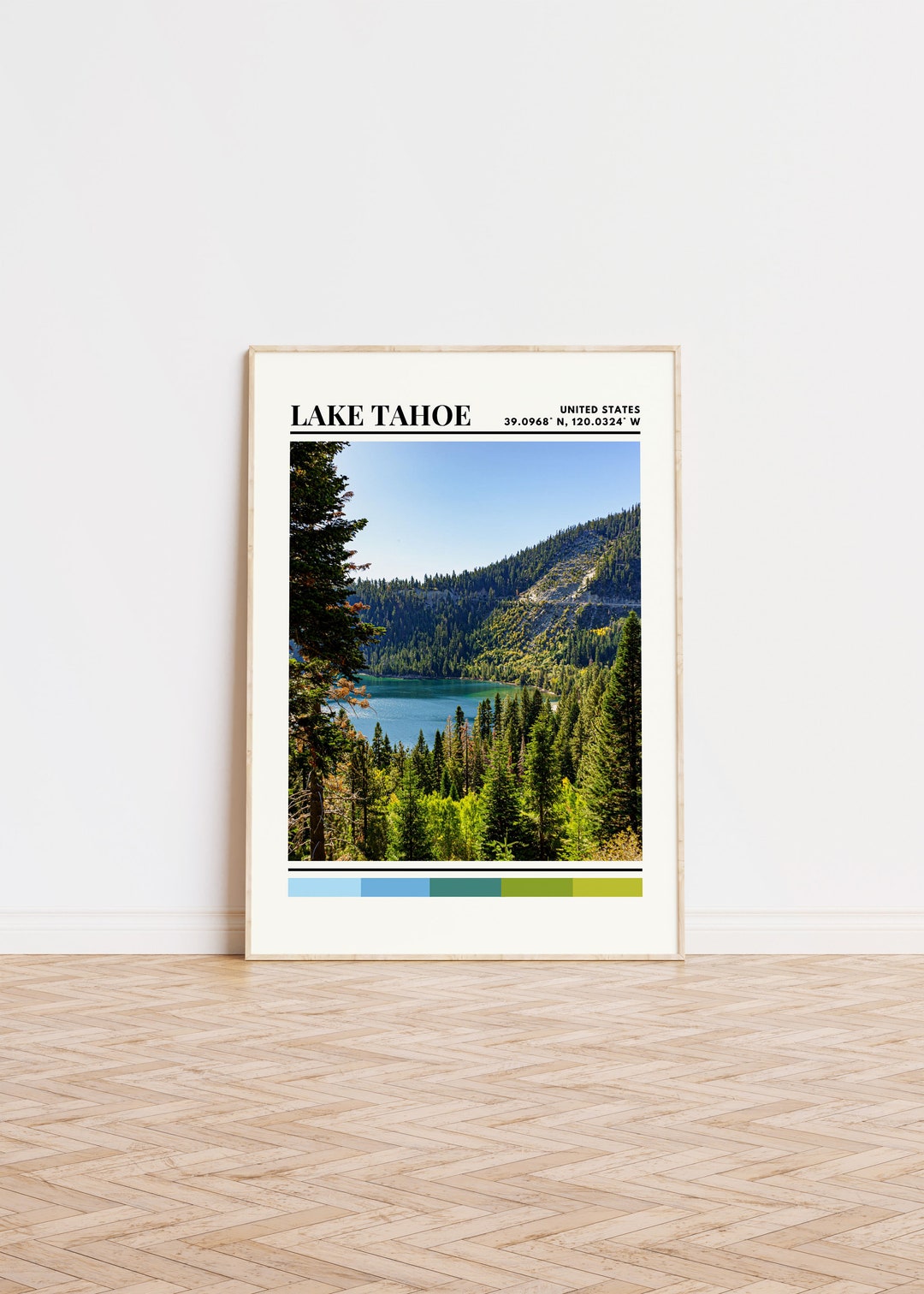Lake Tahoe Poster, Lake Tahoe Print, Lake Tahoe Art, Lake Tahoe Wall ...