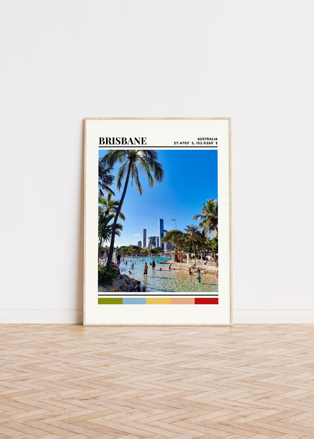 Brisbane Poster, Brisbane Print, Brisbane Art, Brisbane Travel Poster ...
