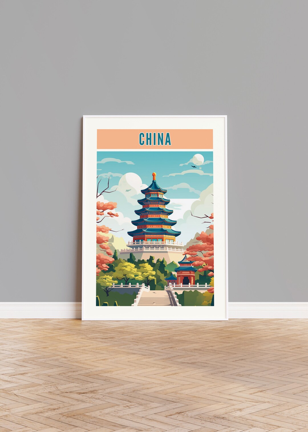China Travel Poster, China Print, China Wall Art, China Artwork, China ...