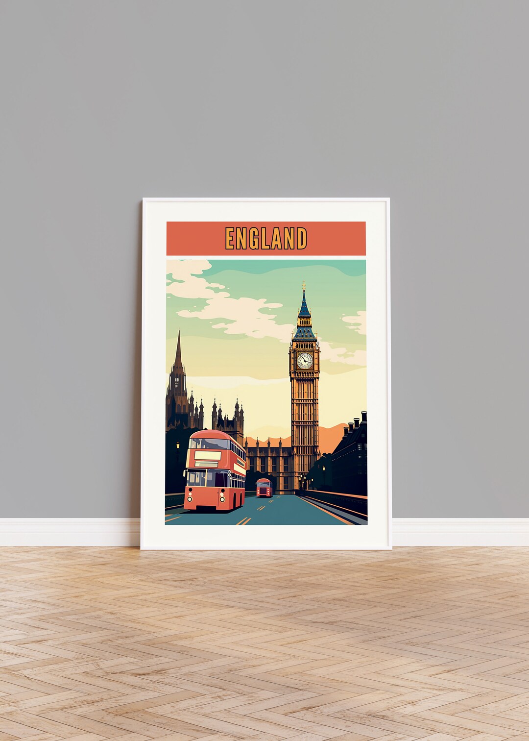England Travel Poster, England Print, England Wall Art, England Artwork ...