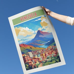 Venezuela Travel Print, Venezuela Poster, Venezuela Wall Art, Venezuela ...