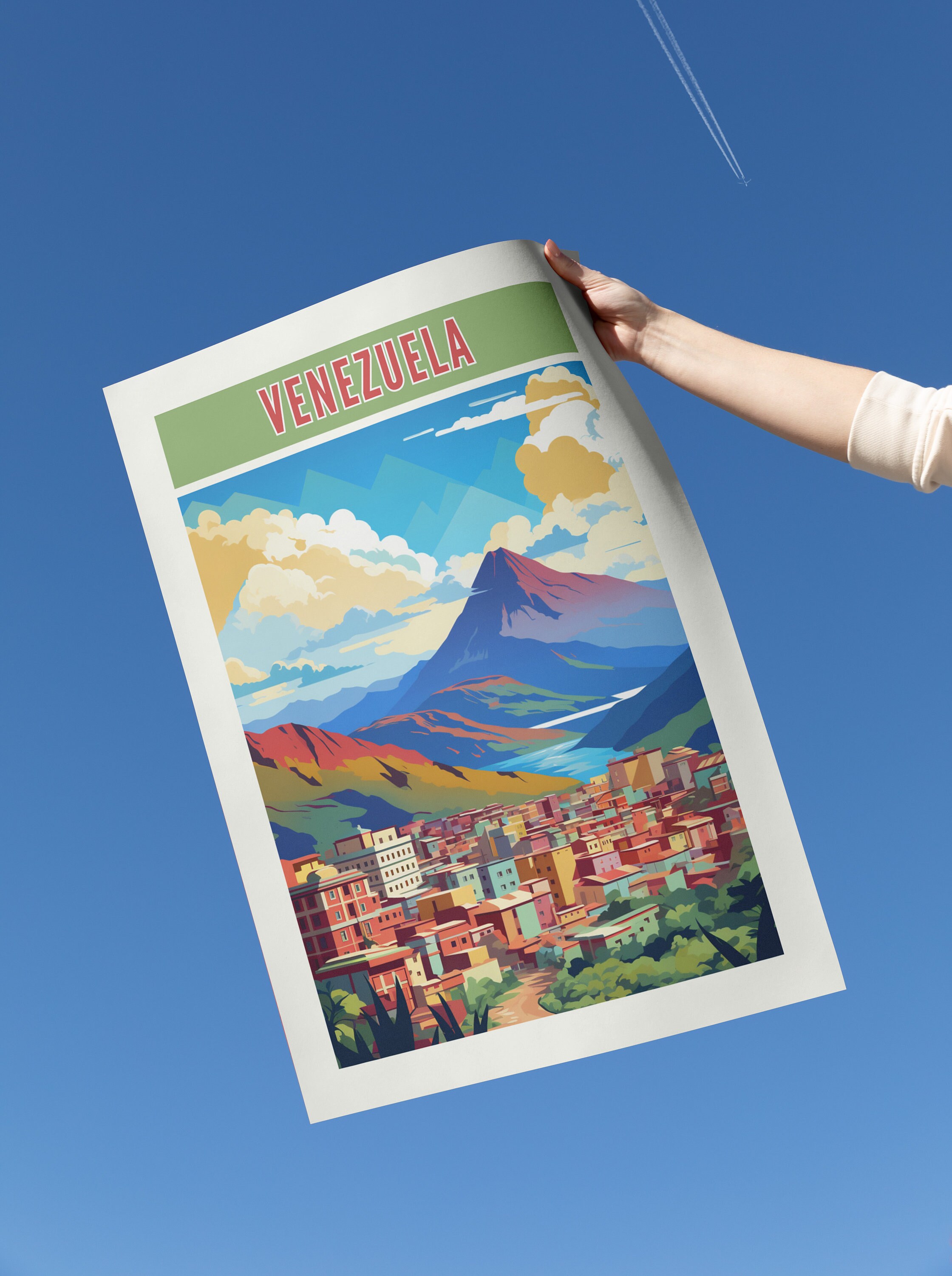 Venezuela Travel Print, Venezuela Poster, Venezuela Wall Art, Venezuela ...