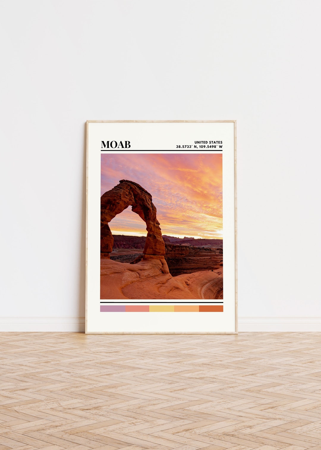 Moab Poster, Moab Print, Moab Art, Moab Travel Poster, Moab Wall Decor ...
