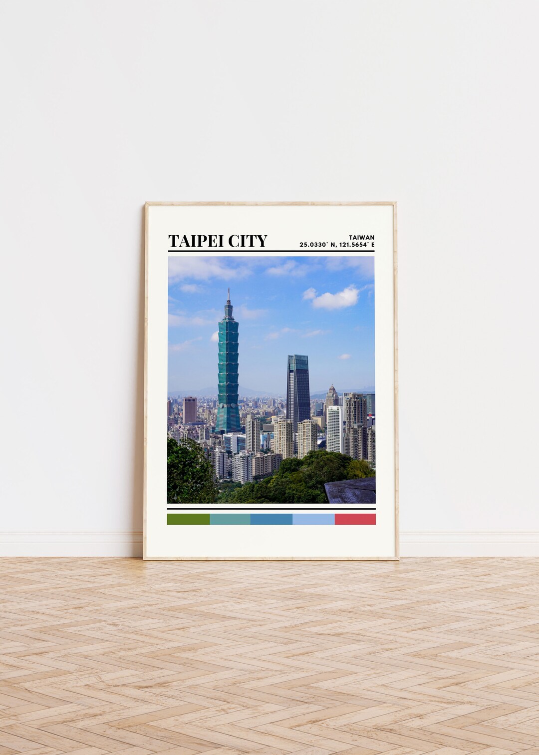 Taipei City Poster, Taipei City Print, Taipei Art, Taipei Travel Poster ...