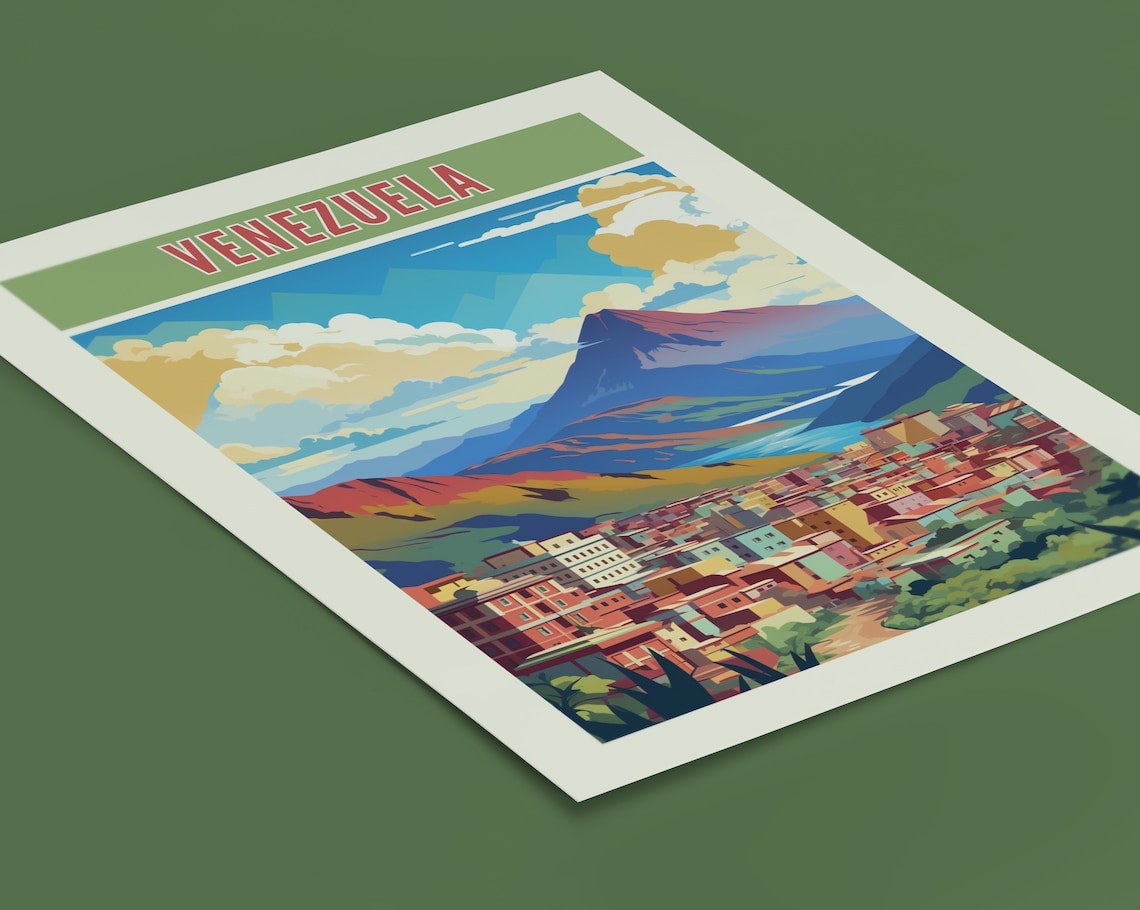 Venezuela Travel Print, Venezuela Poster, Venezuela Wall Art, Venezuela ...
