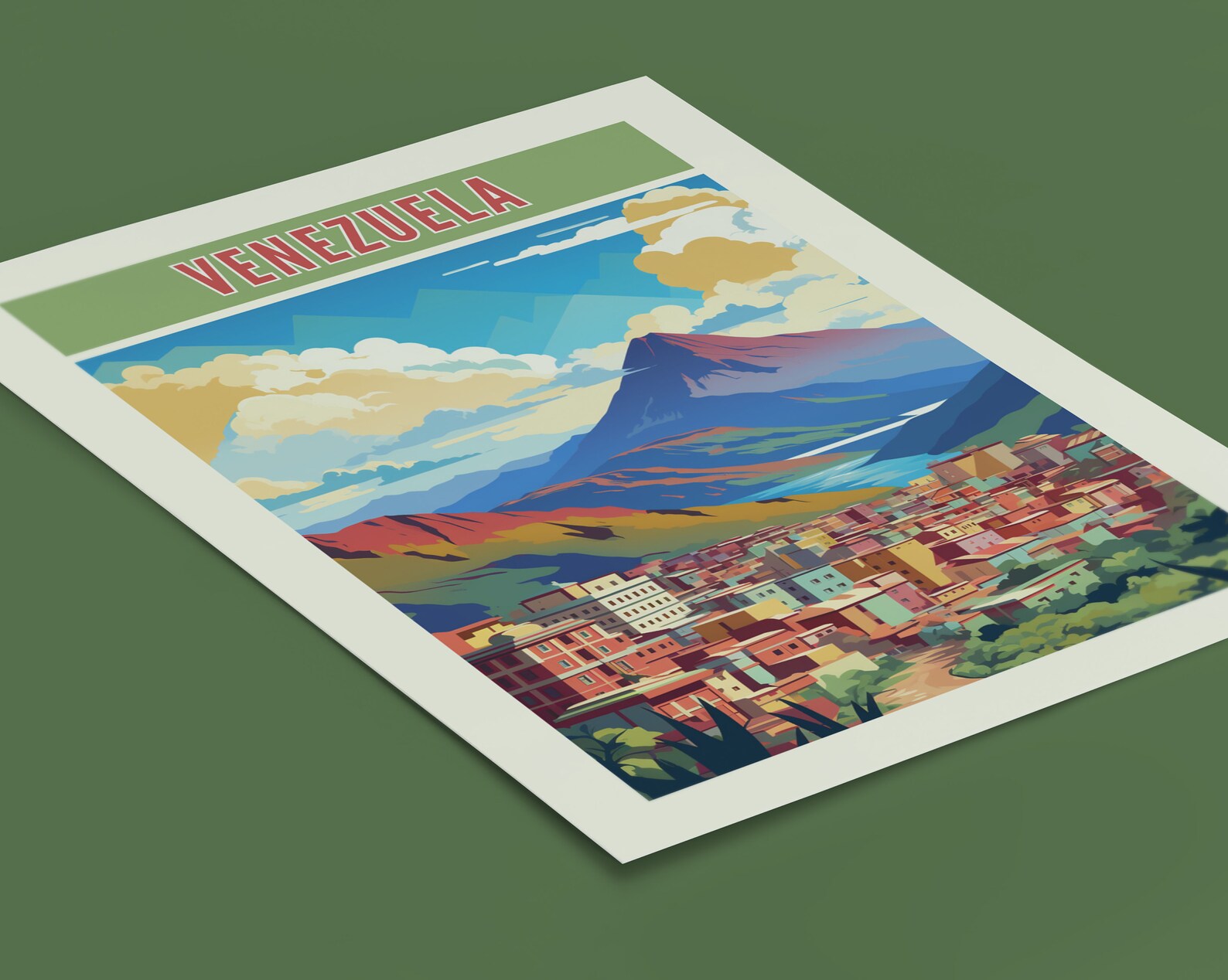 Venezuela Travel Print, Venezuela Poster, Venezuela Wall Art, Venezuela ...