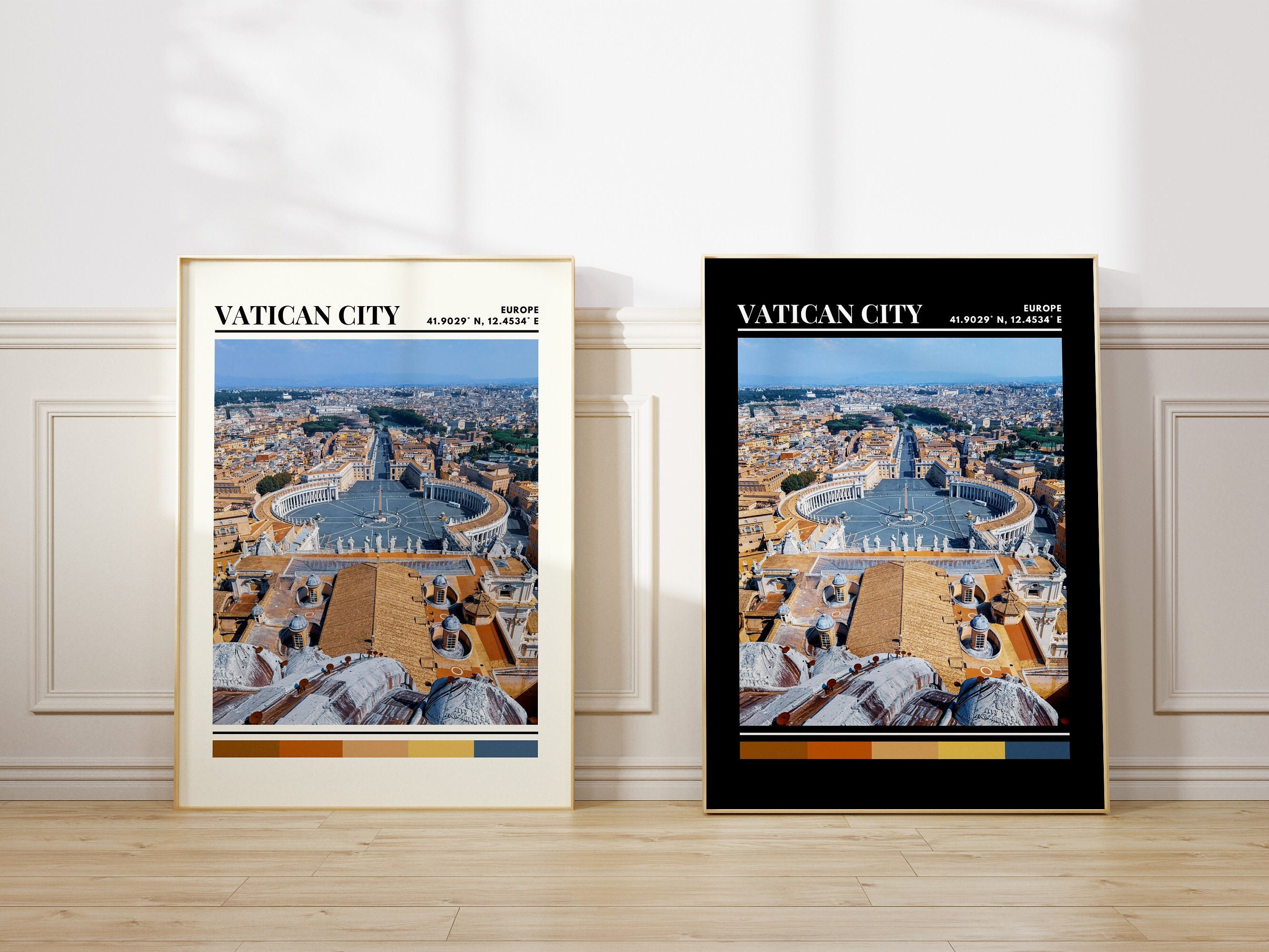 Vatican City Poster, Vatican Print, Vatican Art, Vatican City Travel ...