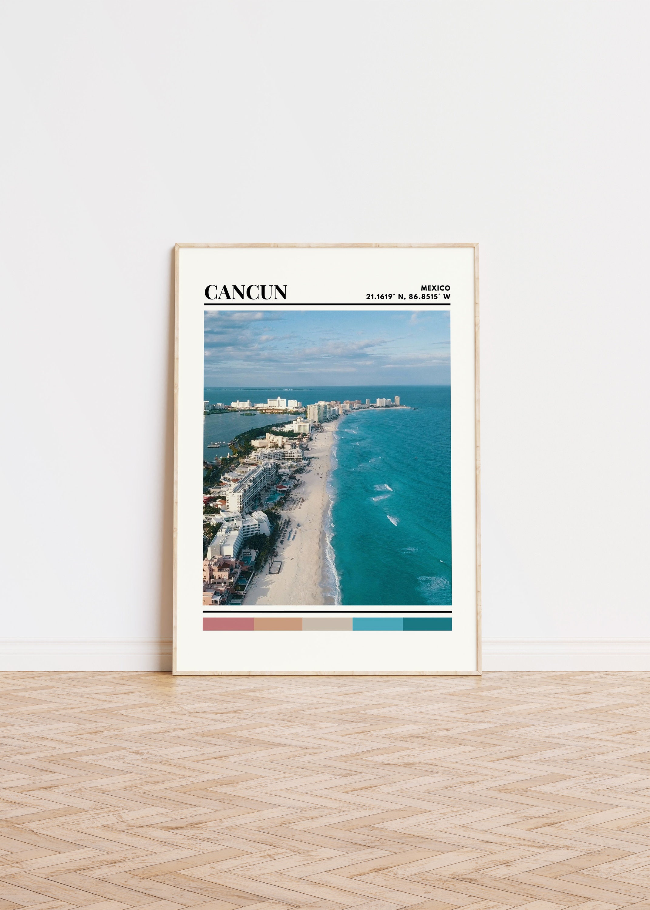 Cancun Print, Cancun Poster, Cancun Art, Cancun Travel Poster, Cancun ...