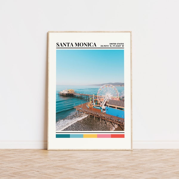 Santa Monica Poster - Etsy