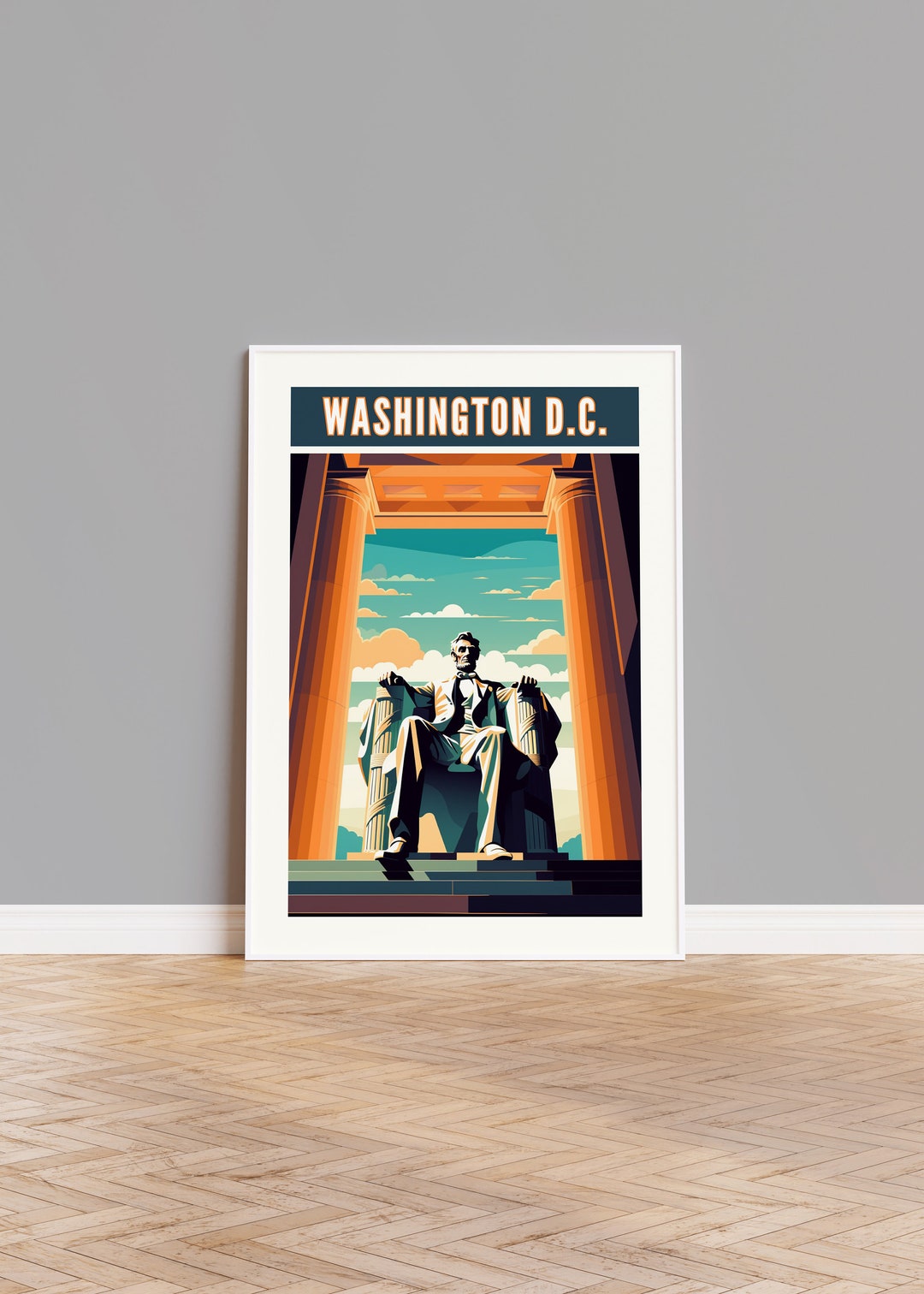 Washington D.C. Travel Poster, Washington Print, Washington Wall Art ...