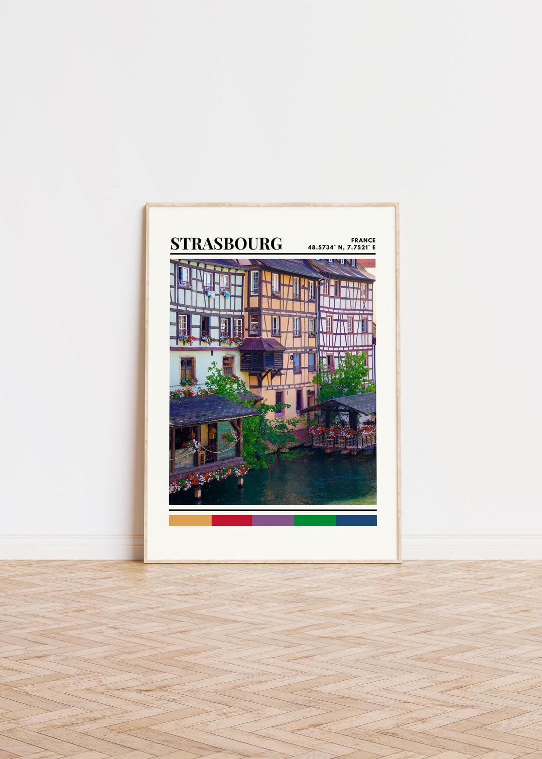 Strasbourg Poster, Strasbourg Print, Strasbourg Art, Strasbourg Travel ...