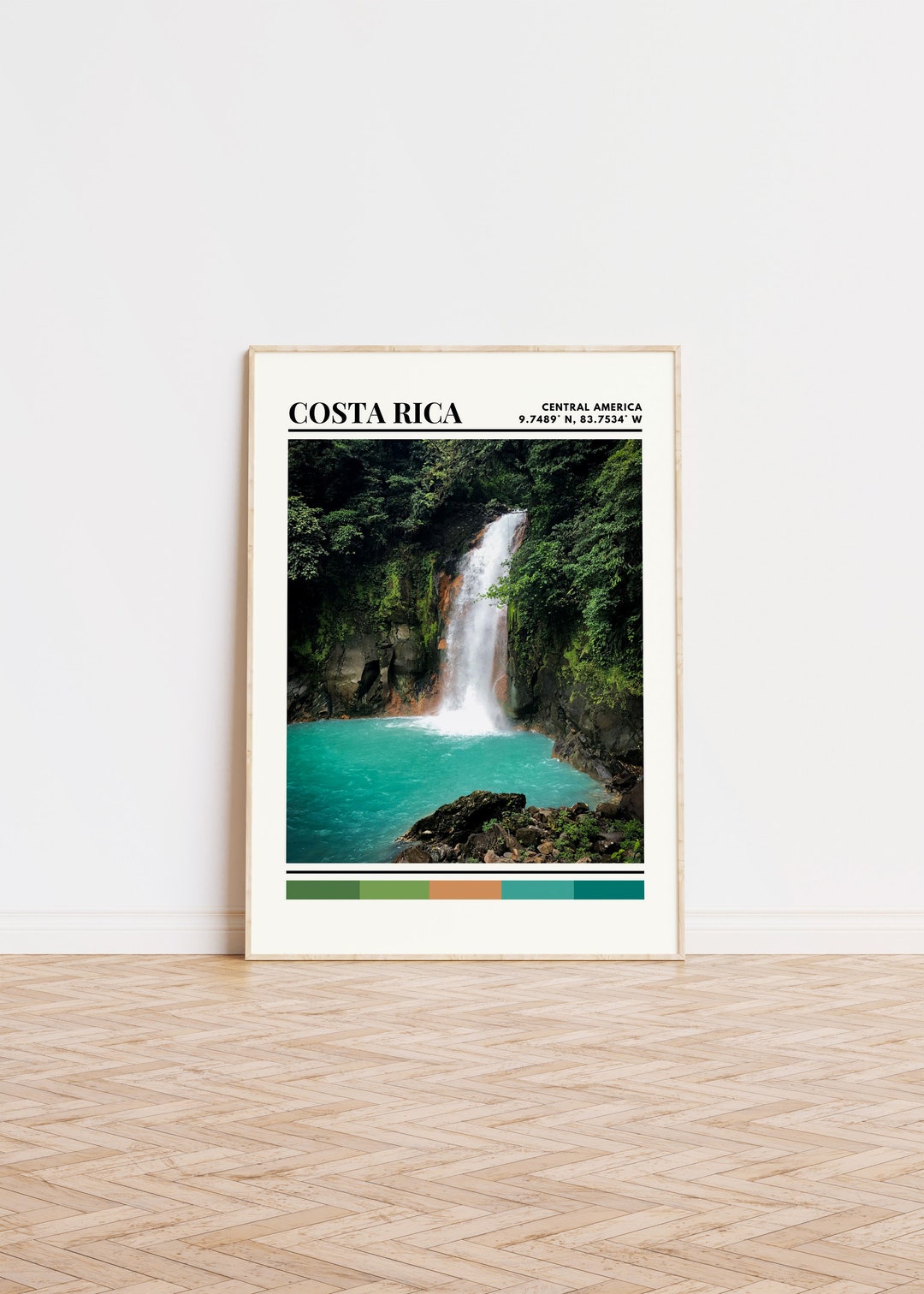 Costa Rica Poster, Costa Rica Print, Costa Rica Art, Costa Rica Travel ...