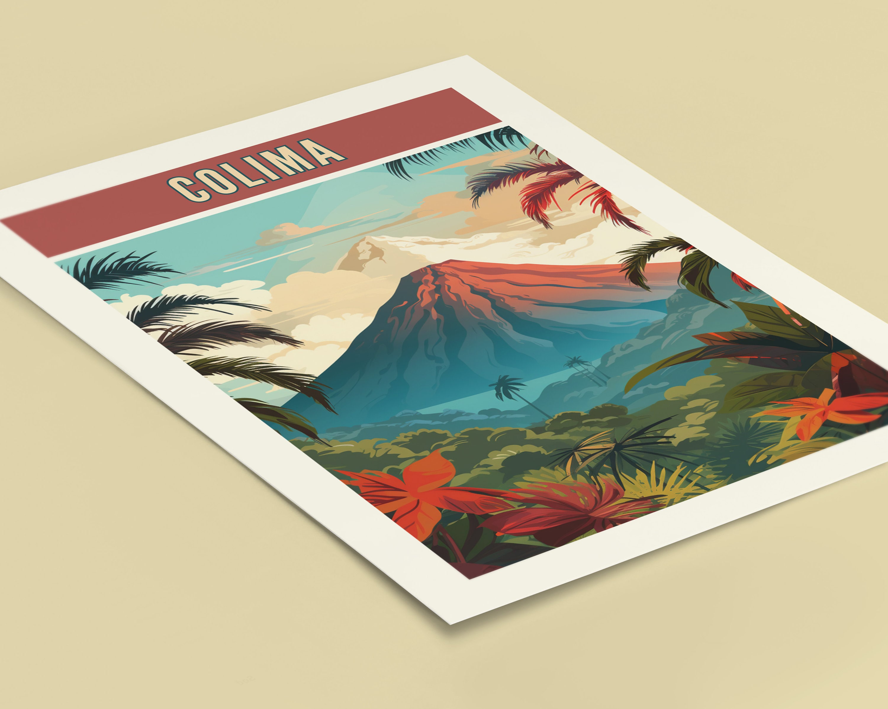 Colima Travel Poster, Colima Print, Colima Wall Art, Colima Artwork ...