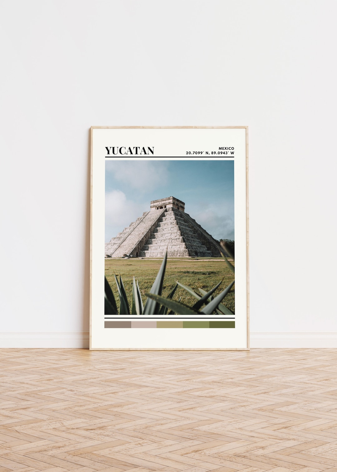 Yucatan Poster, Yucatan Print, Yucatan Art, Yucatan Travel Poster ...