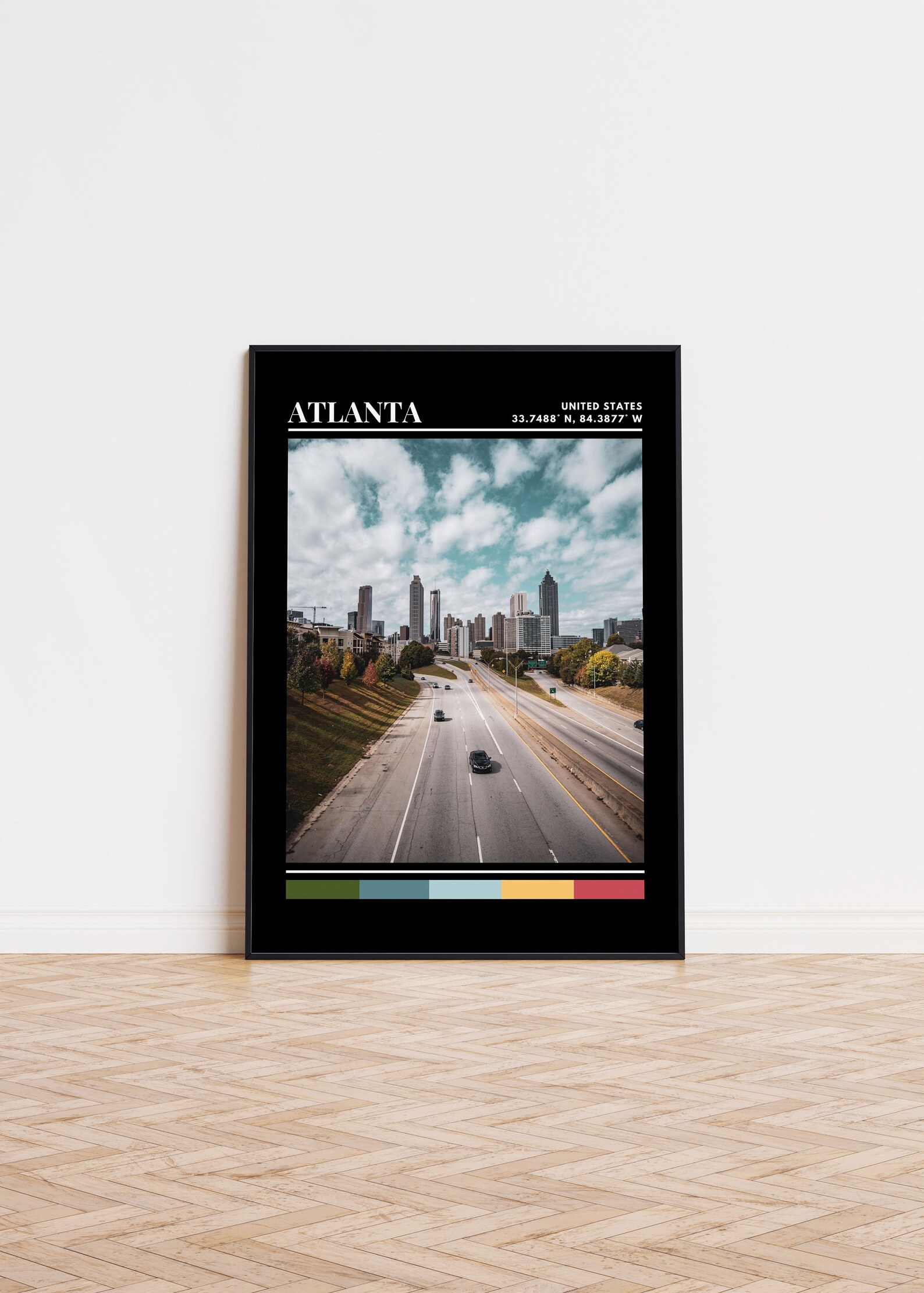 Atlanta Poster, Atlanta Print, Atlanta Art, Atlanta Travel Poster ...