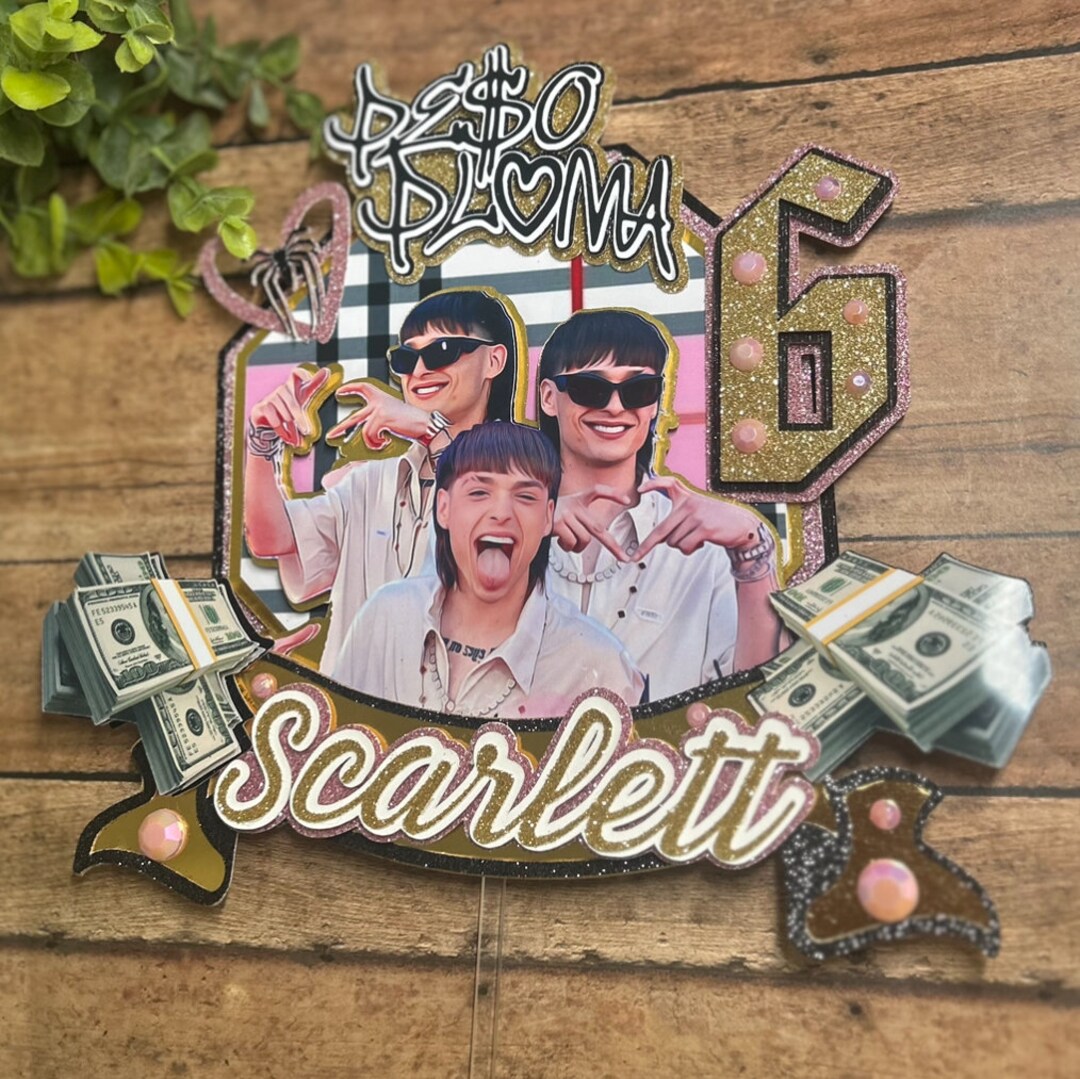 Peso Cake Topper - Etsy