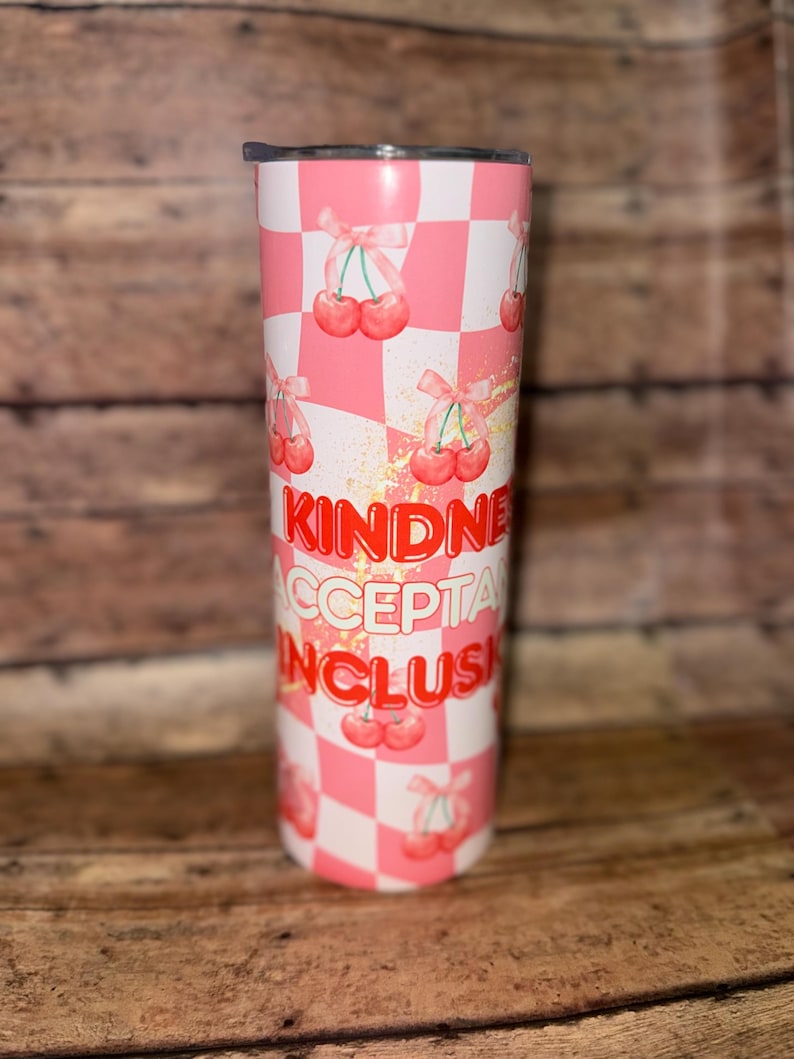 Kindness, Acceptance, Inclusion Stainless Steel 20 Oz Tumbler With Lid ...