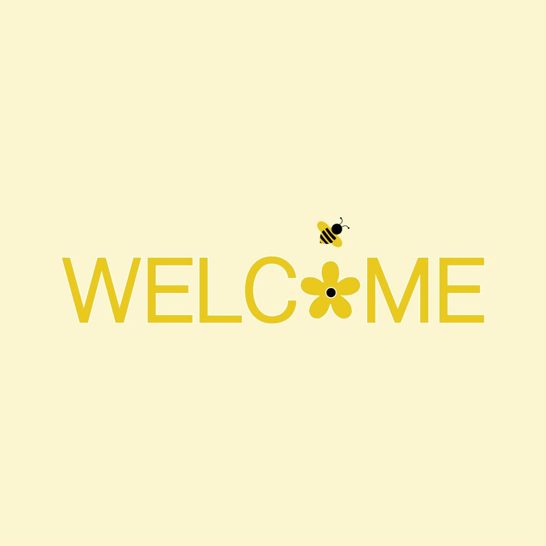 First Bee Day Birthday Party Welcome Sign With Minimalist Aesthetic - Etsy