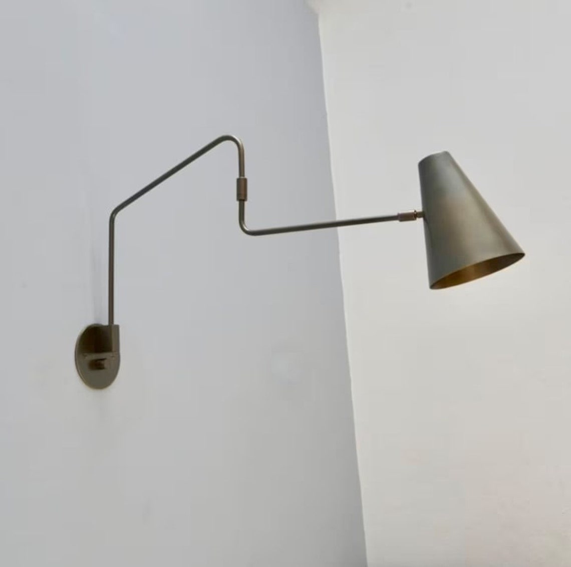Handmade Swing Sconce - Italian Brass Sconce - Italian Light - Mi ...