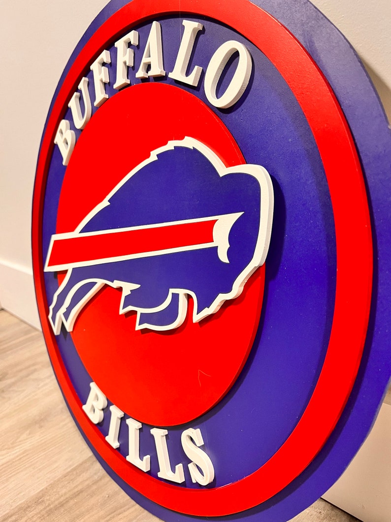 BUFFALO BILLS 3D ROUND Sign - Gift Idea/man Cave/sport Enthusiast - Etsy