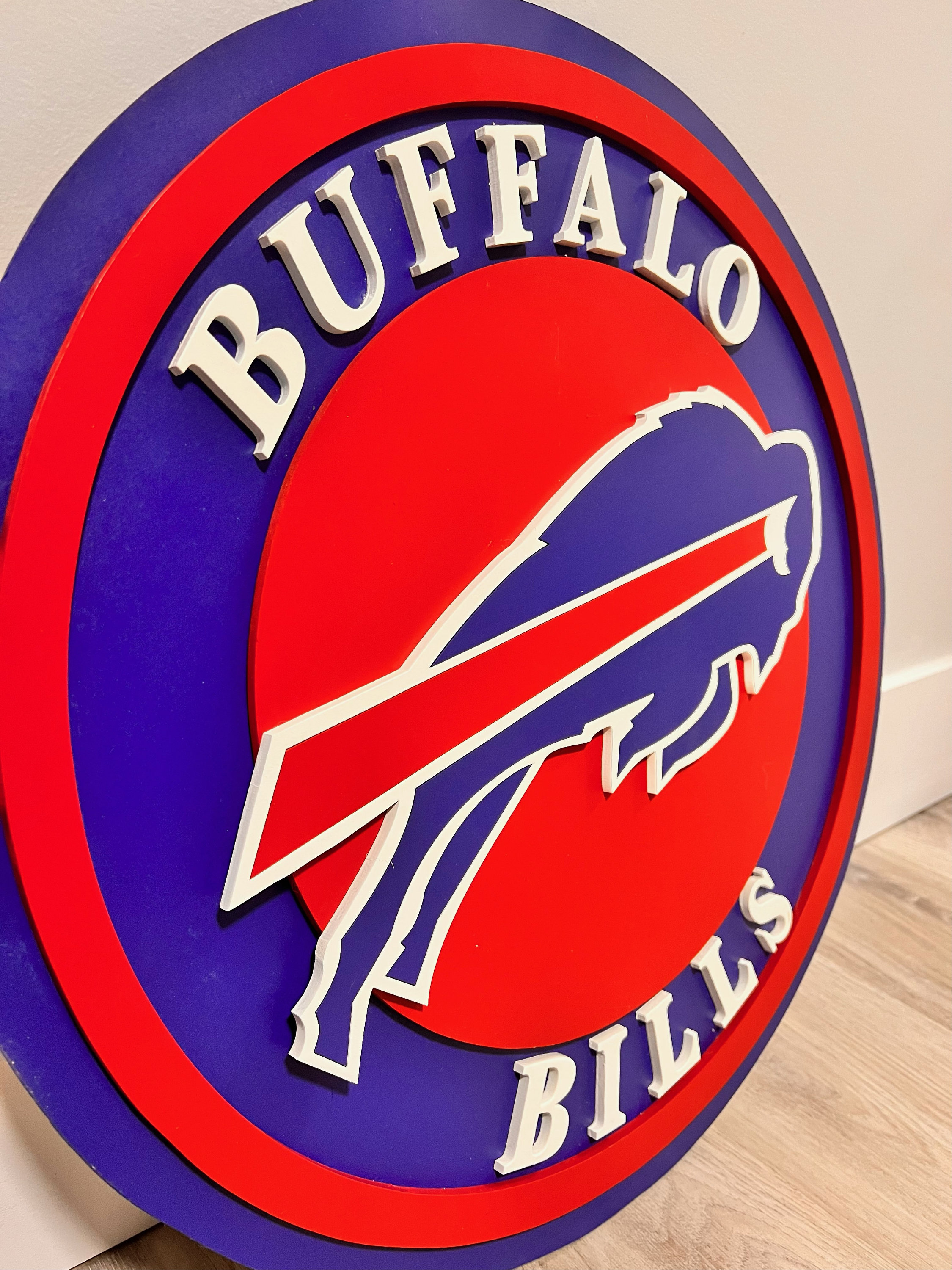 BUFFALO BILLS 3D ROUND Sign - Gift Idea/man Cave/sport Enthusiast - Etsy