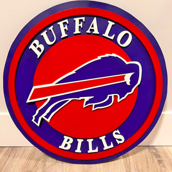 Buffalo Bills Round Sign - Etsy