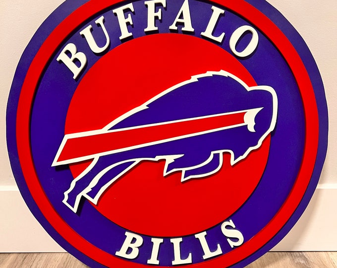 BUFFALO BILLS 3D ROUND Sign - Gift Idea/man Cave/sport Enthusiast - Etsy