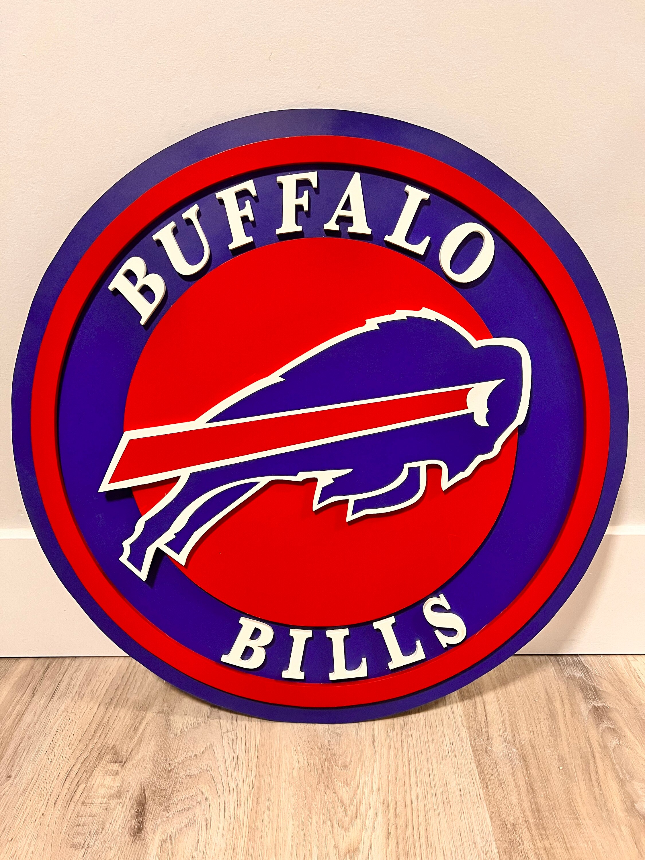 BUFFALO BILLS 3D ROUND Sign - Gift Idea/man Cave/sport Enthusiast - Etsy