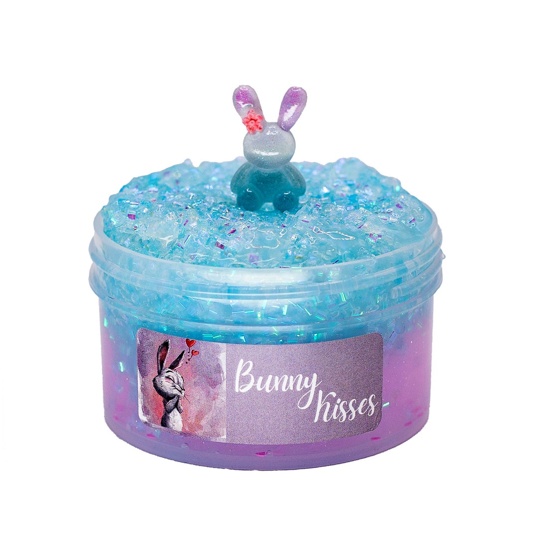 Bunny Kisses, Easter Slime, Coated Clear X Bingu Slime, Layered Semi ...