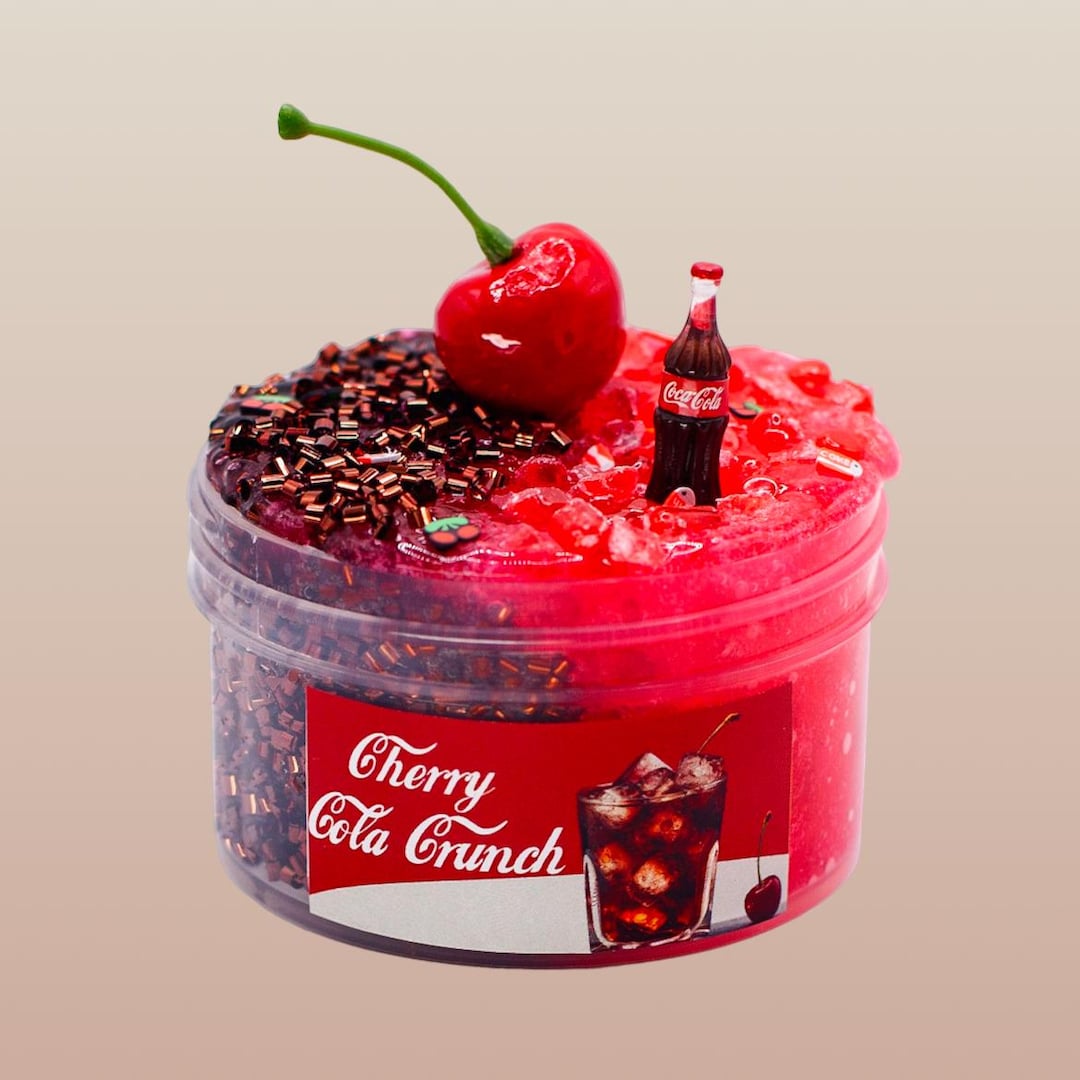 Cherry Cola Crunch Silica Sand Slime Cola Scented Crunchy Slime Scented ...