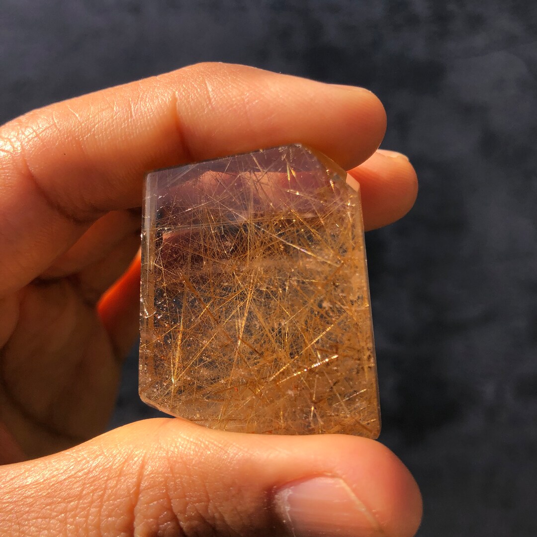 Beautiful Golden Rutile Clear Quartz Freeform - Etsy