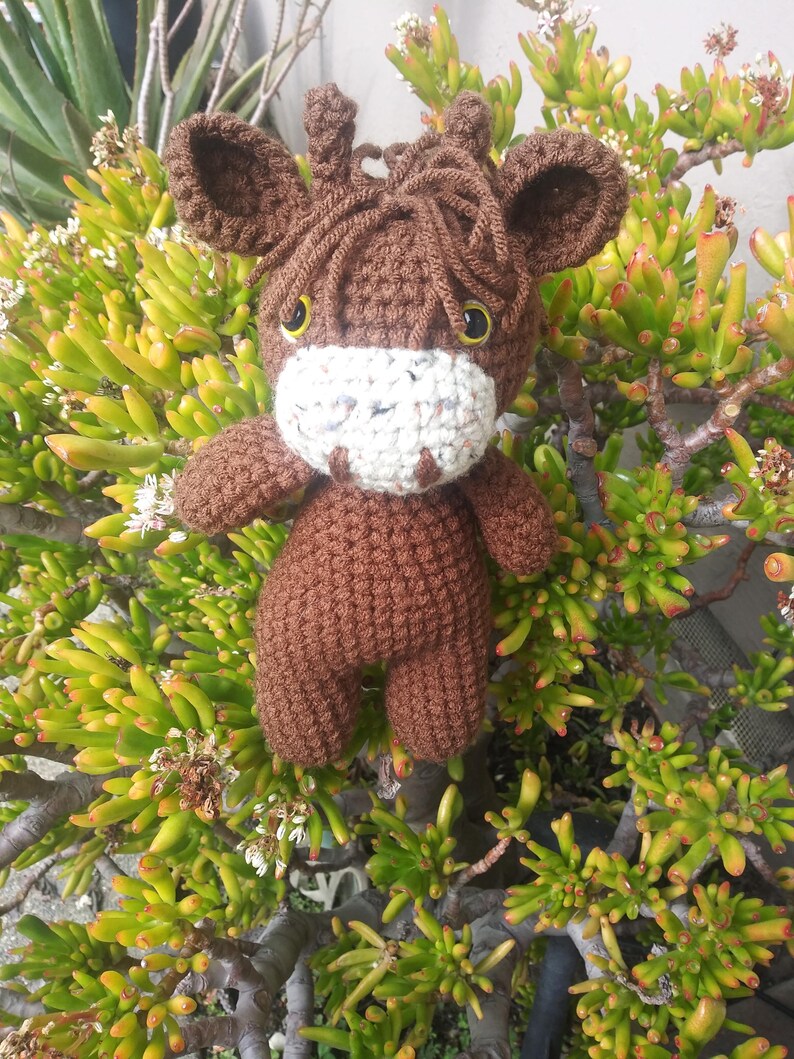 Crochet Highland Cow Amigurumi. Plush Farm Animal. - Etsy