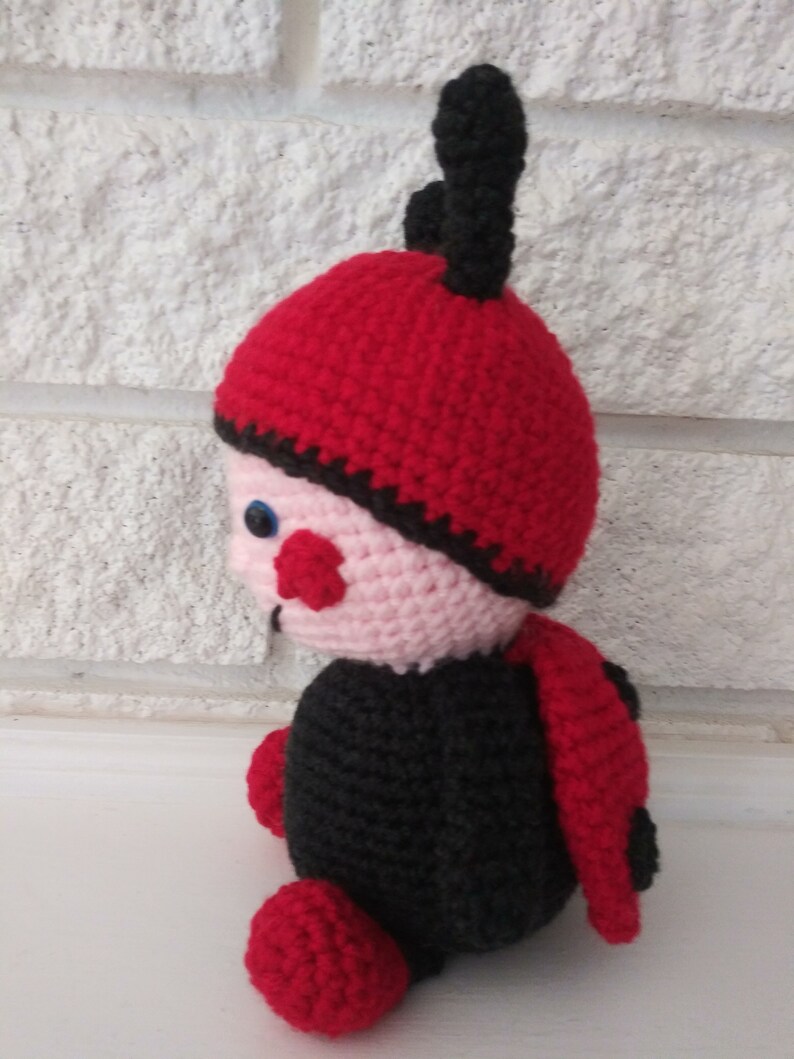 Crochet Ladybug Doll, Crochet Ladybug, Handmade Insect Doll, Handmade ...