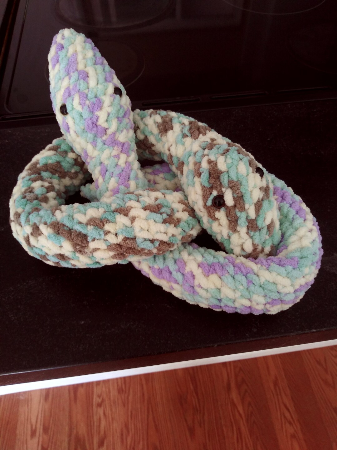 Handmade Crochet Amigurumi Snake. Snake Crochet Plushie Stuffed Snake ...