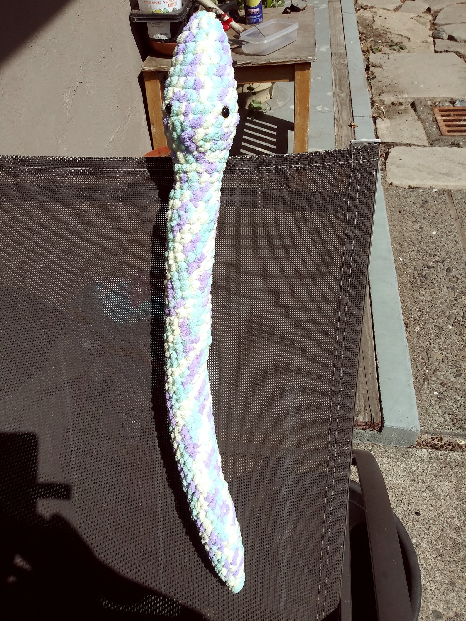 Handmade Crochet Amigurumi Snake. Snake Crochet Plushie Stuffed Snake ...