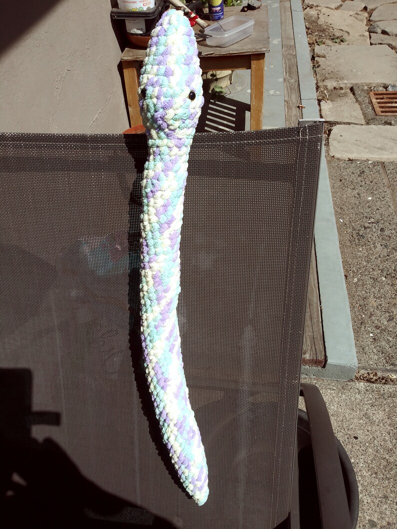 Handmade Crochet Amigurumi Snake. Snake Crochet Plushie Stuffed Snake ...