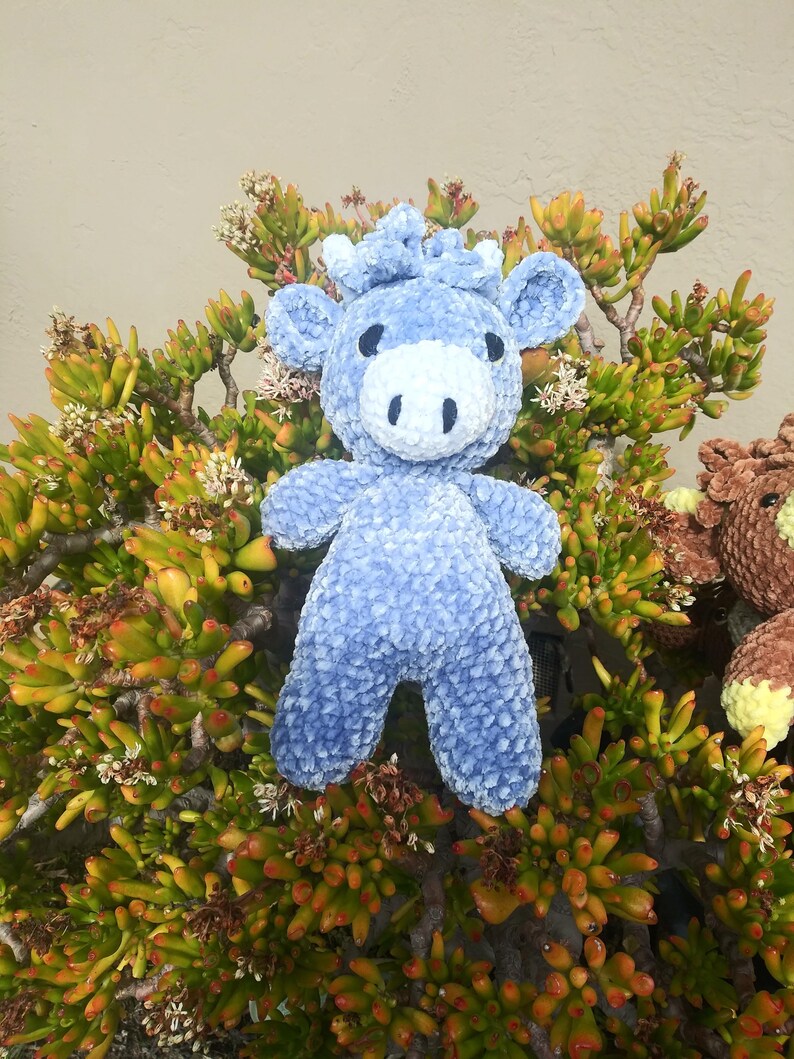 Crochet Highland Cow Amigurumi. Plush Farm Animal. - Etsy