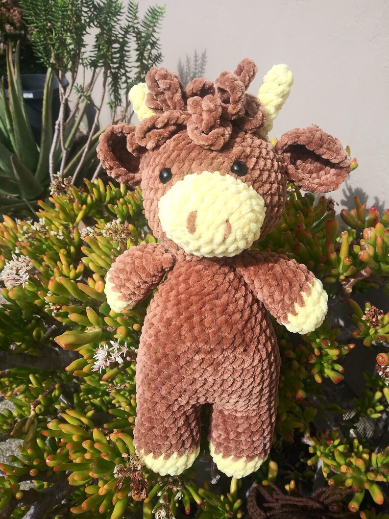 Crochet Highland Cow Amigurumi. Plush Farm Animal. - Etsy