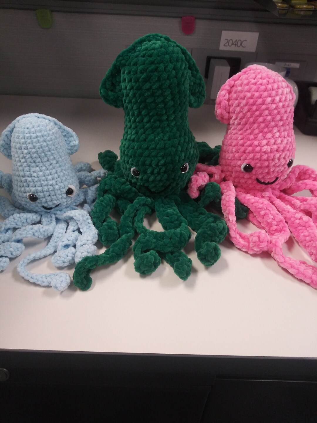 PATTERN ONLY: Sam the Squid Crochet Pattern, Plush Kawaii Squid ...