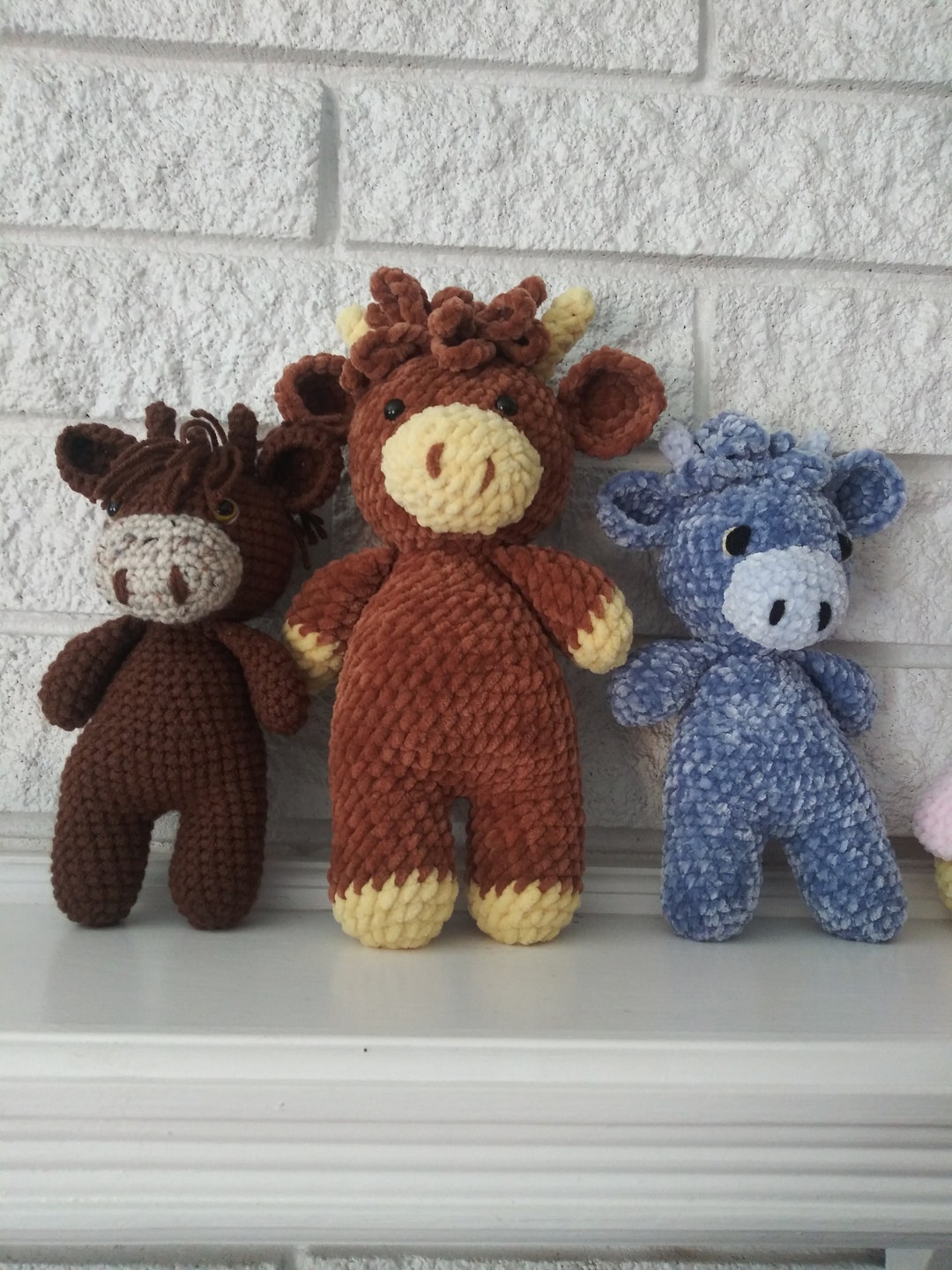 PATTERN ONLY: Crochet Highland Cow Pattern - Highland Cow Amigurumi ...