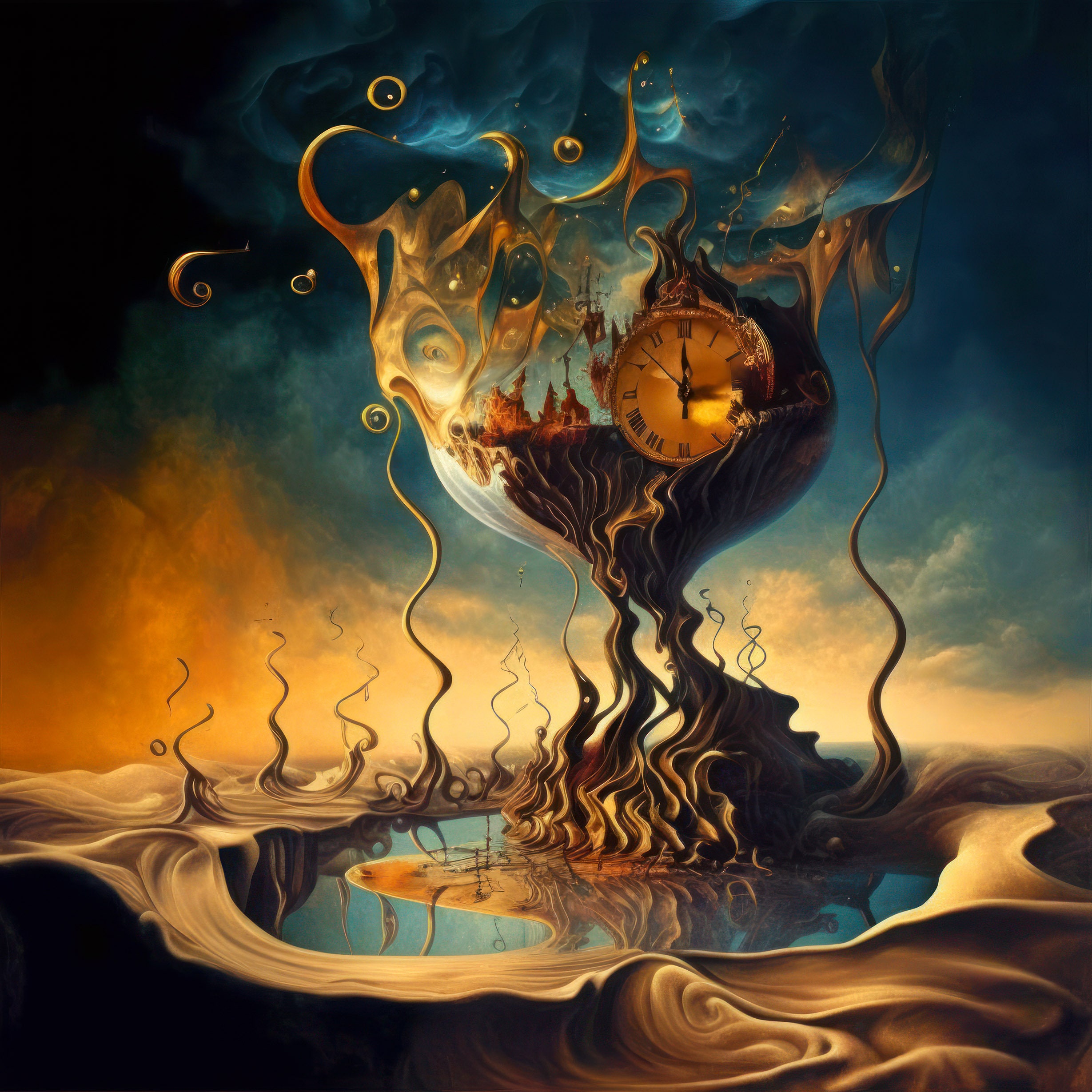 Salvador Dali Print Salvator Dali Poster Surreal Salvadore Dali Style ...