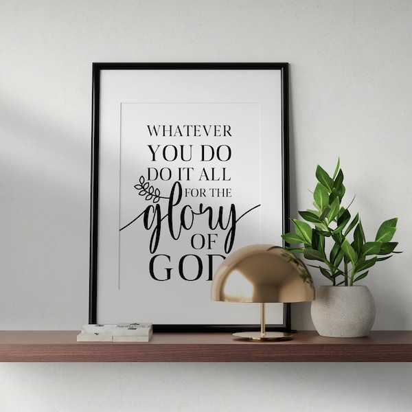 1 Corinthians 10 31 - Etsy