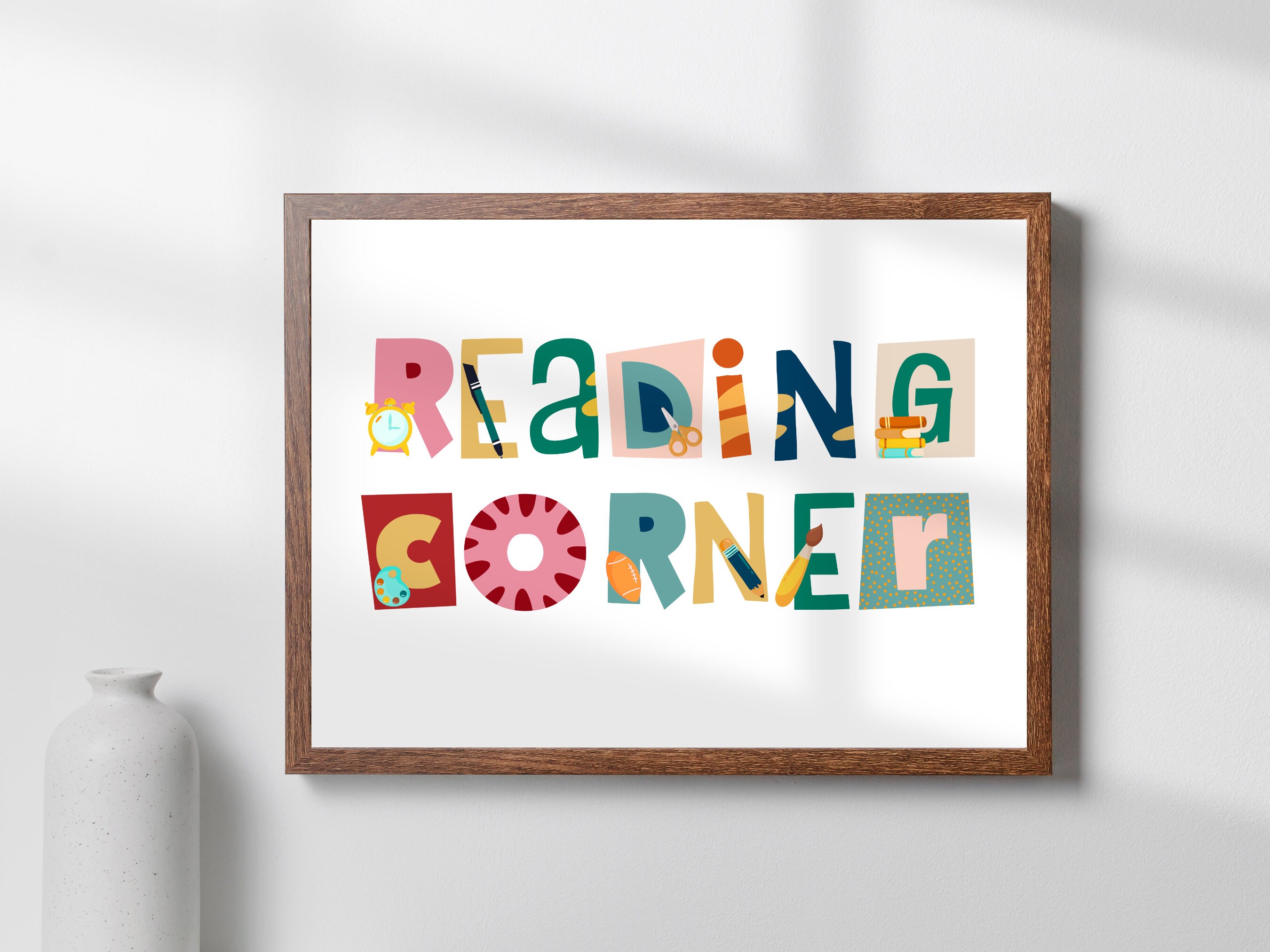 Reading Corner Classroom Decor Posters for Kids, Printable Reading ...