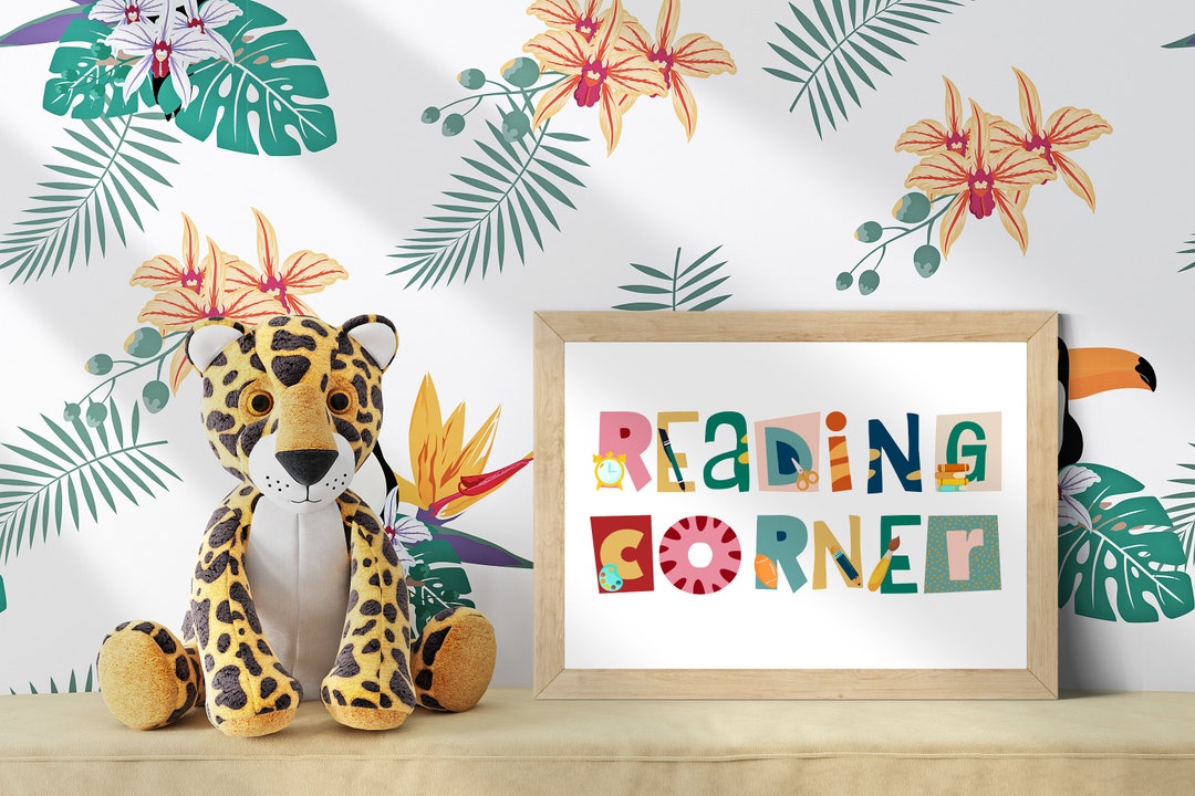 Reading Corner Classroom Decor Posters for Kids, Printable Reading ...