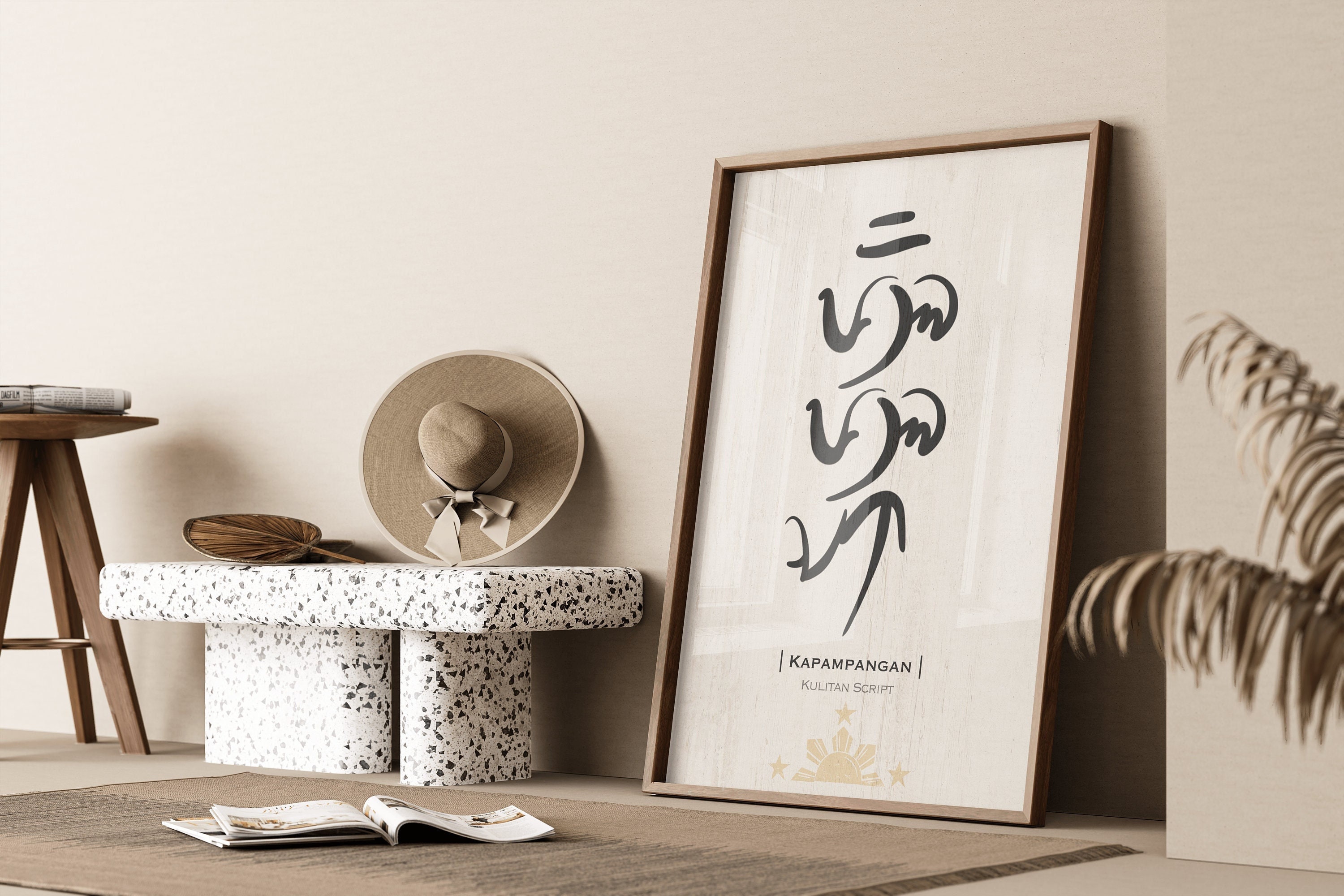 Baybayin - Kulitan Script - "kapampangan" - Filipino Wall Art ...