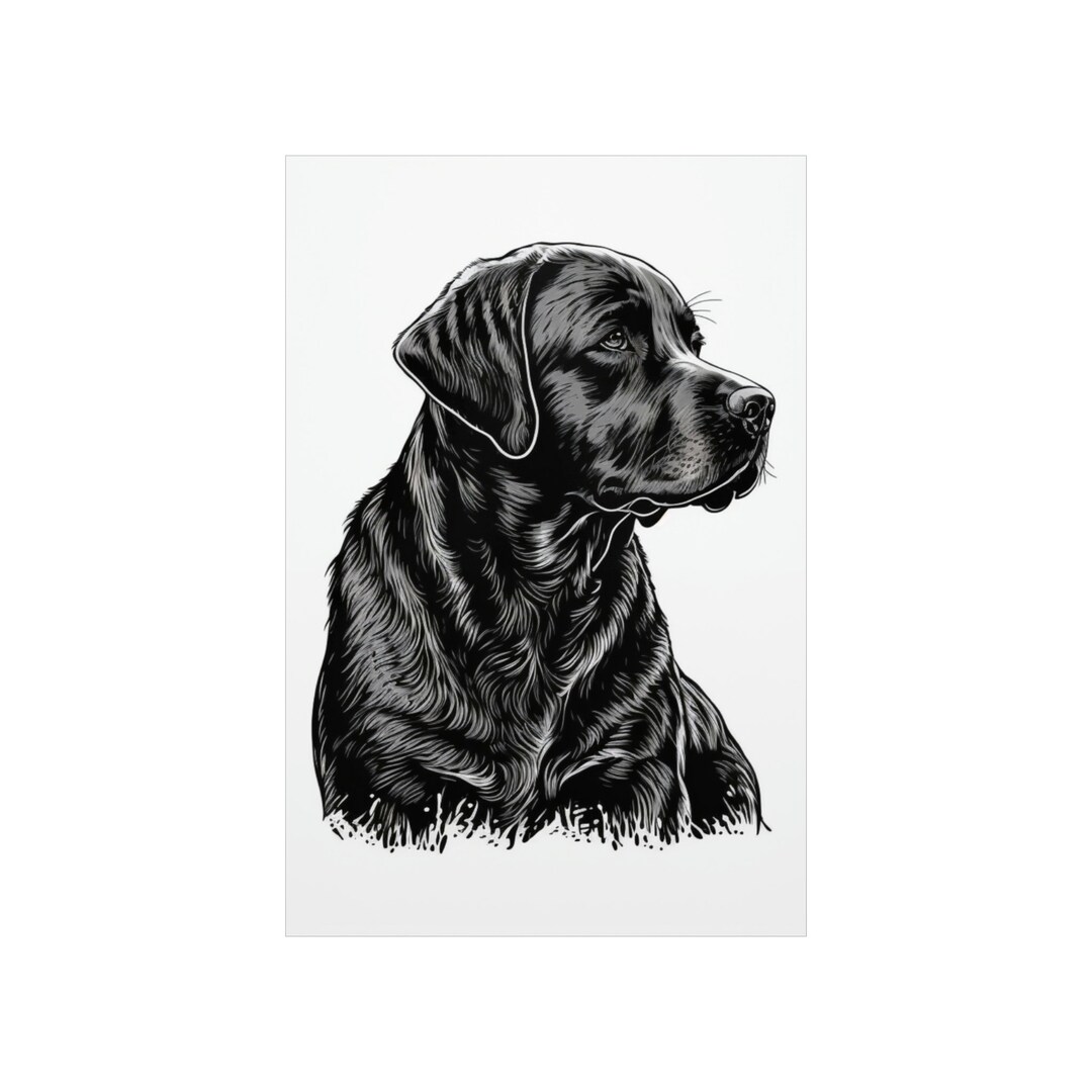 Black Labrador Wall Art, Cute Dog, Dog Decor, Dog Prints, Sign, Pet Dog ...