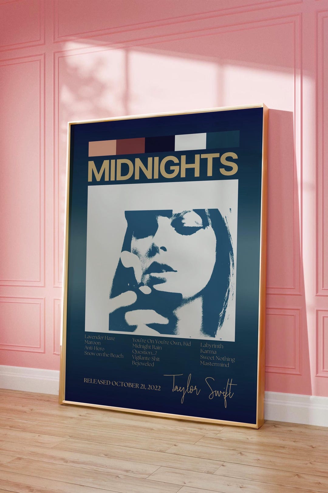 Midnights Poster, Taylors Swiftie Wall Art Print, Digital Download ...