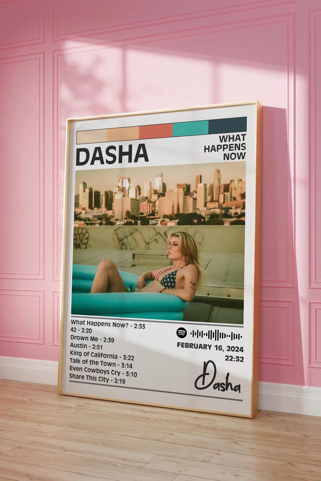 Dasha Poster, Music Album Wall Art, What Happens Now, Austin, Boots ...